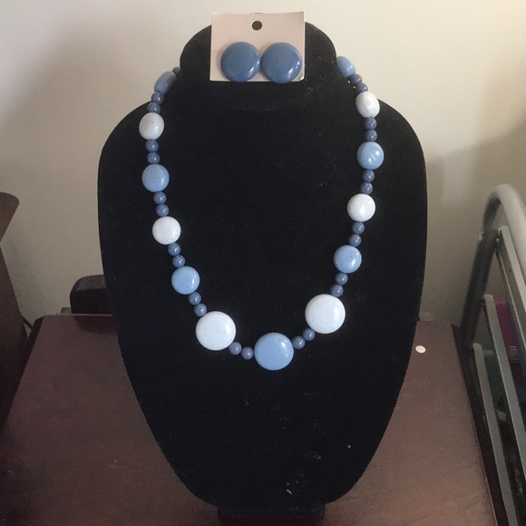 Jewelry | Darling Blue Beaded Jewelry Set | Poshmark